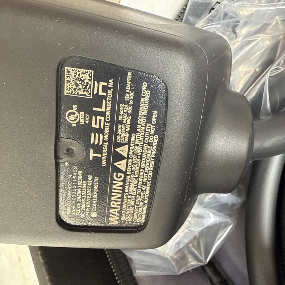 NEW Old Stock GEN2 Tesla Mobile Connector Charger Bundle S 3 X Y ...