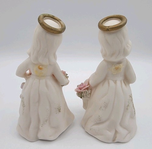 VTG Lefton Norcrest Made In JAPAN Porcelain Bisque Angel Girl Figurine ...