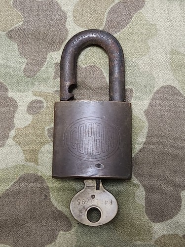 WWII CORBIN US Footlocker Lock Key USMC Para Marine Raider Army ...