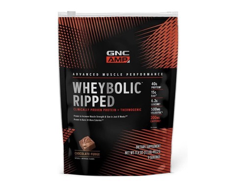 GNC AMP Wheybolic Ripped Gluten-Free Whey Protein Powder Chocolate ...