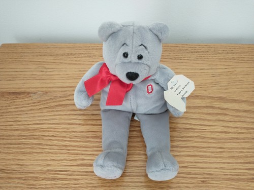 OSU GRAY Buckeye Buddy Teddy Bear The Ohio State University Stuffed ...