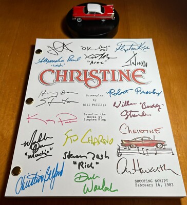 Christine Script Signed - Autograph Reprints - 135 Pages - Stephen King | eBay