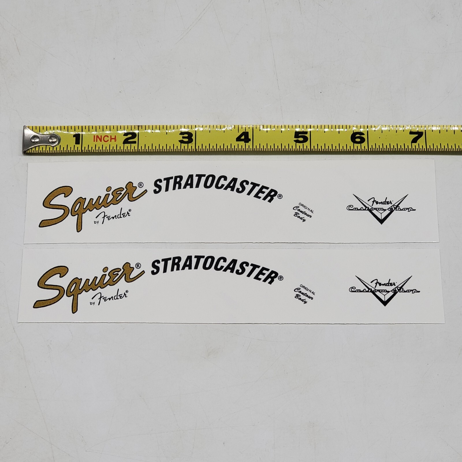 (2) Fender Squier Strat Style Waterslide Decals for Headstock + Custom ...