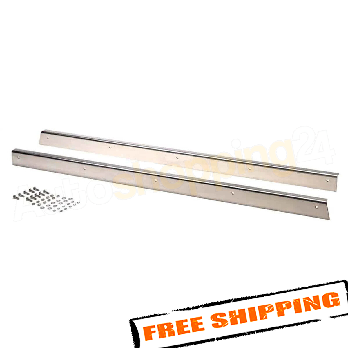 Kentrol 30413 Set of 2 Stainless Steel Rocker Guards for 1955-1983 Jeep ...