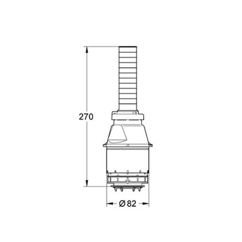Grohe DAL Adagio Single Flush Toilet Cistern Discharge Drop Valve 42137 ...