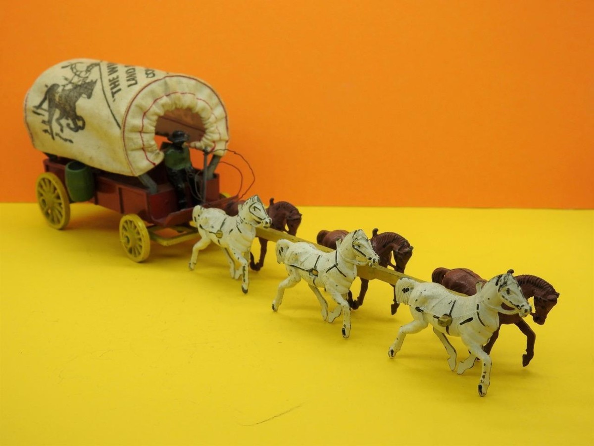 Old Wild West Wagon Covered Vintage Pioneer Wagon Wild West Style