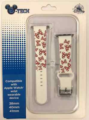 Disney Parks D-Tech Minnie Bows Apple Watch Straps Compatible w/ 38mm ...
