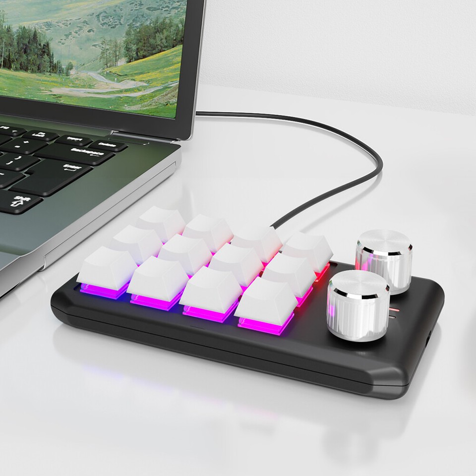 RGB One-handed Mechanical Keypad Hot Swap DIY Mechanical Keypad for PS ...