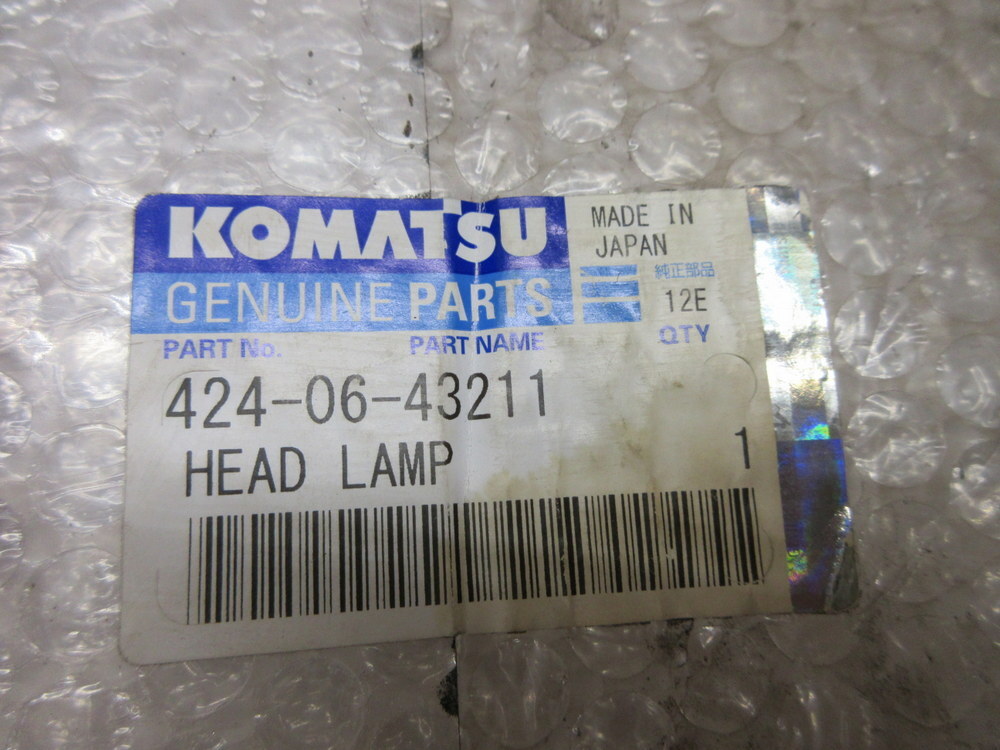 Komatsu 424-06-43211 Head Lamp OEM Genuine Part for sale online | eBay