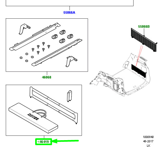 OEM Land Rover Loadspace Retention Kit - VPLGS0171 for sale online | eBay