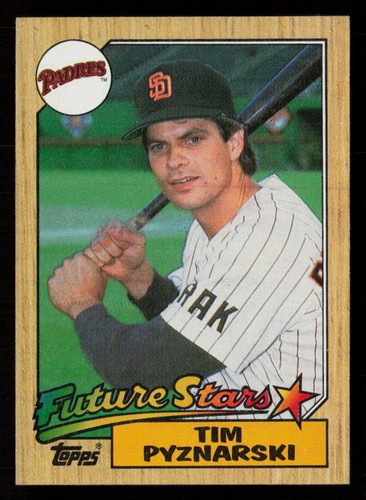 1987 Topps Tim Pyznarski #429 RC Rookie San Diego Padres Baseball Card ...