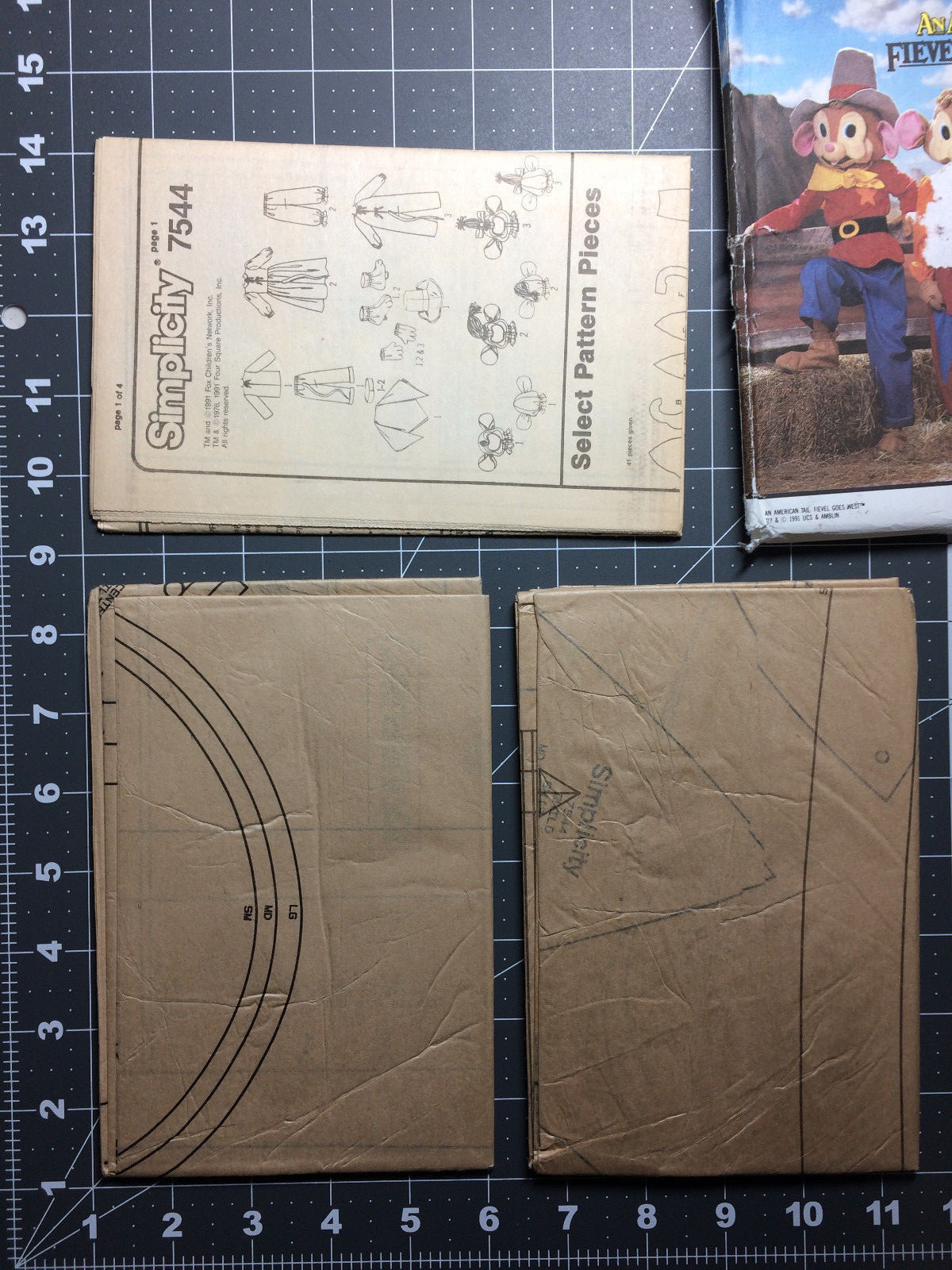 Simplicity #7544 ~ Pattern Fieval Goes West Costume Child 3 4 5 6 7 8 ...