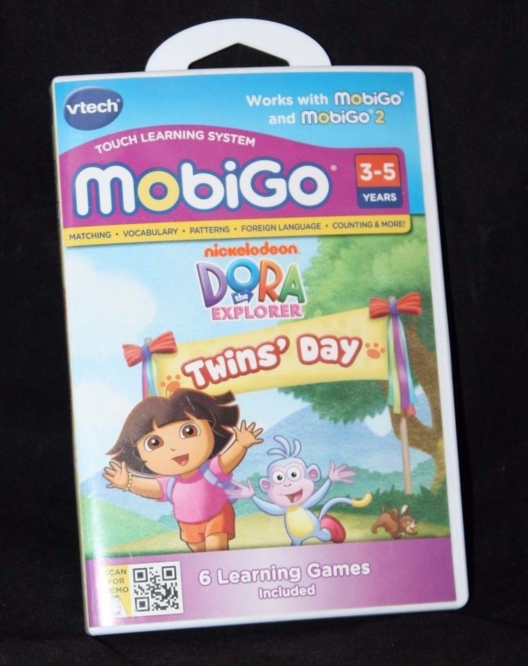 Vtech MobiGo Touch Learning System - Dora the Explorer Twins' Day | eBay