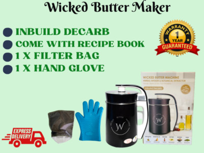 Wicked Butter Maker, Decarb & Infuser Infusion Machine, No Decarbox ...