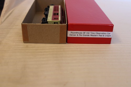 HO Scale Roundhouse, 36' Observation Passenger Car, Denver & Rio Grande ...