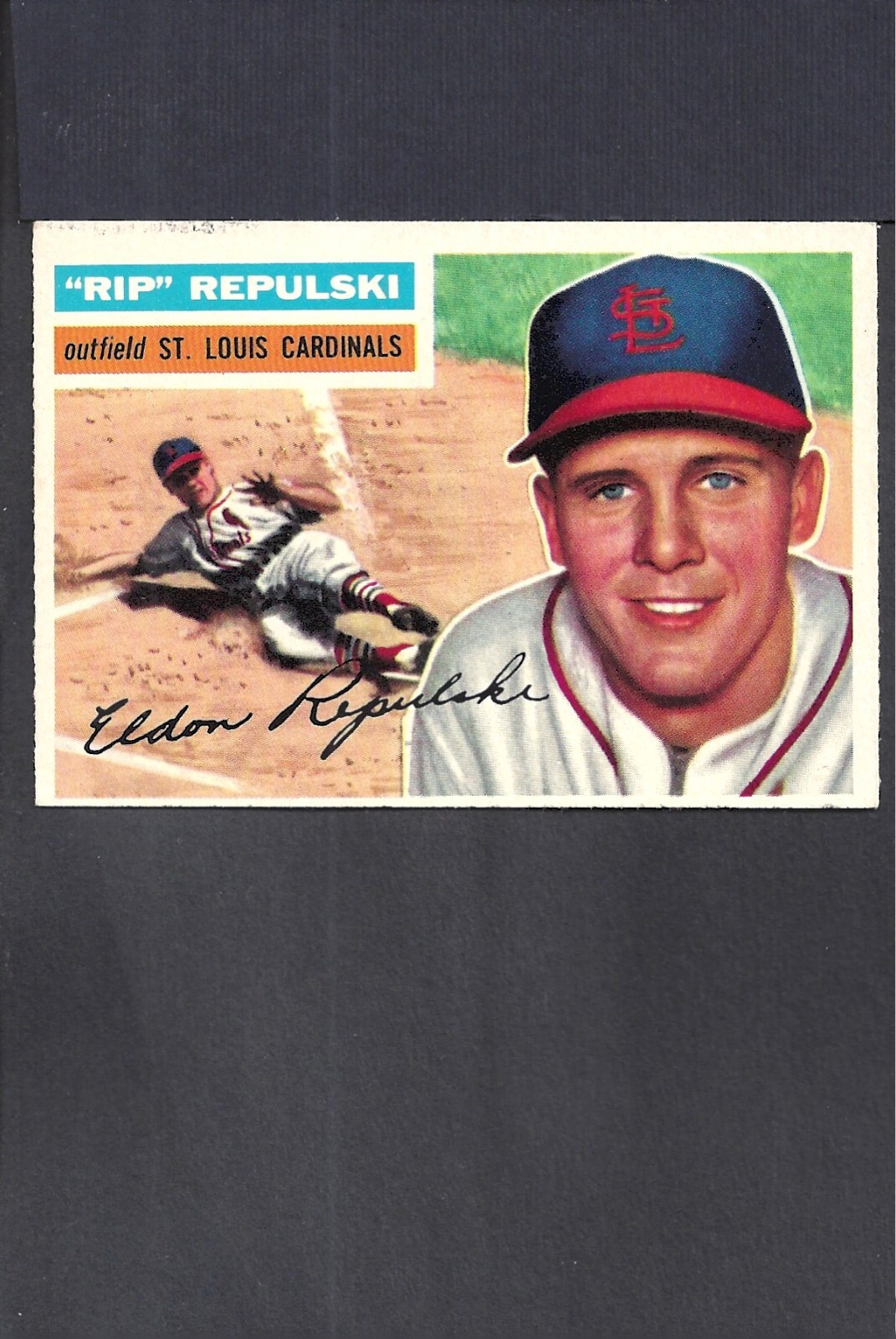 1956 TOPPS #201 RIP REPULSKI-2--BV $20--CARDINALS--NO CREASES--EX/MT | eBay