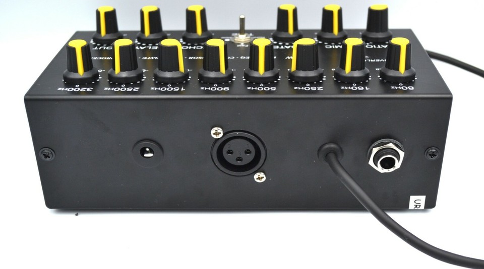 XLR 8 Band YAESU Sound Equalizer NOISE GATE Echo Compressor Radio 8 pin ...