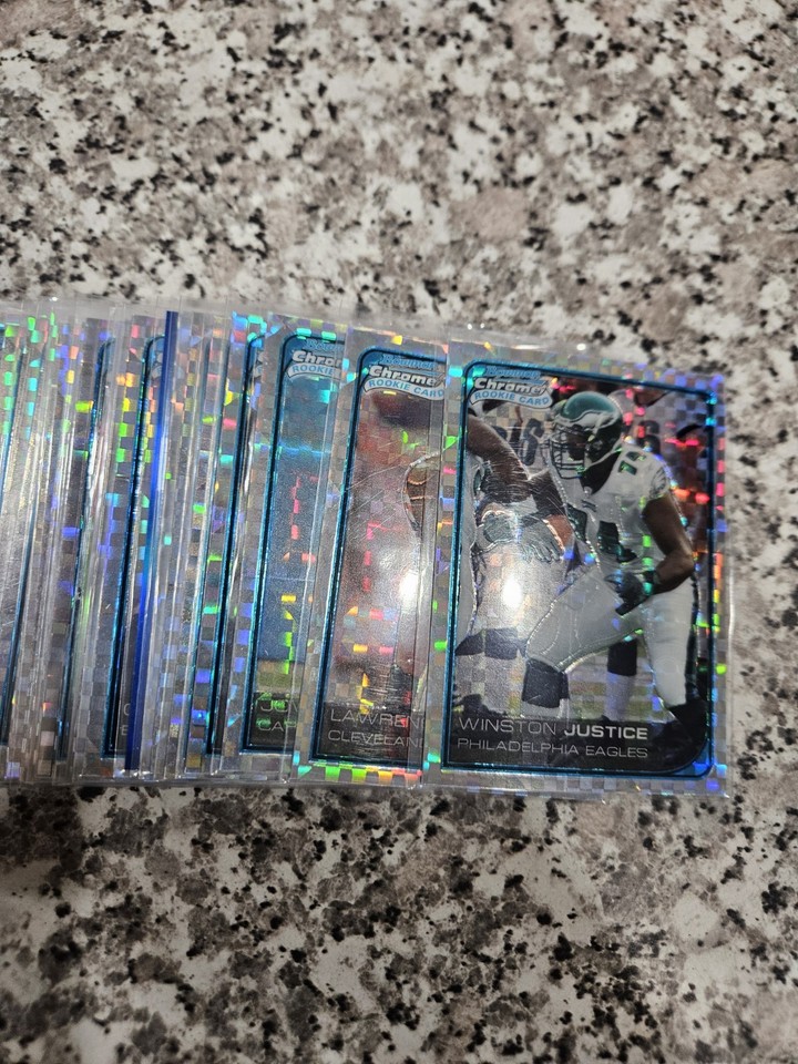 2006 Bowman Chrome Xfractor And Refractor Football Lot 565 Total With ...