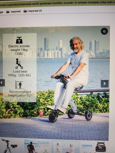 Topmate ES33 Seated Electric Scooter | eBay