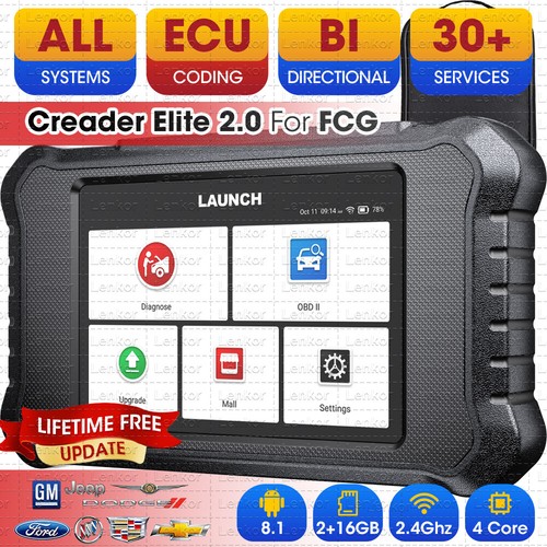 LAUNCH Creader Elite For FGC OBD2 Scanner Diagnostic Tool ABS SRS DPF Oil Reset 756029679504| eBay