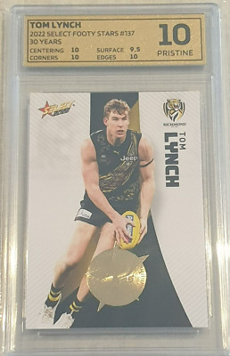 2022 Select 30 Years Tom Lynch Card Richmond Tigers Graded 10 Pristine ...