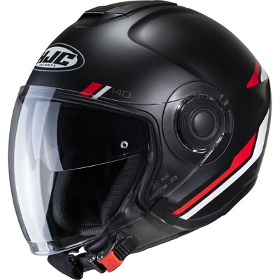 HJC Motorrad Helm Gr. S i40 Paddy MC1SF Jethelm mit Visier und mit ...