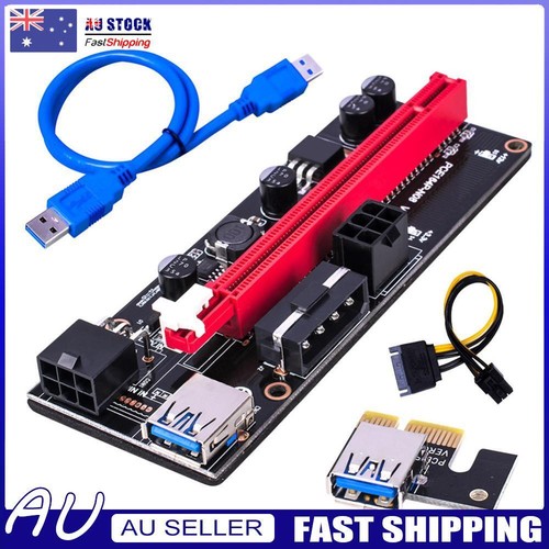 Ver009S PCI-e Riser Card PCI Express 1X to 16X Adapter USB 3.0 Data ...
