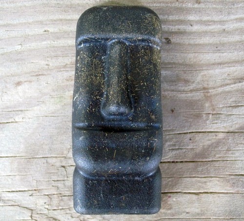 (3) Orgone Moai human head Statue Easter Island Tiki God Spirit Energy ...
