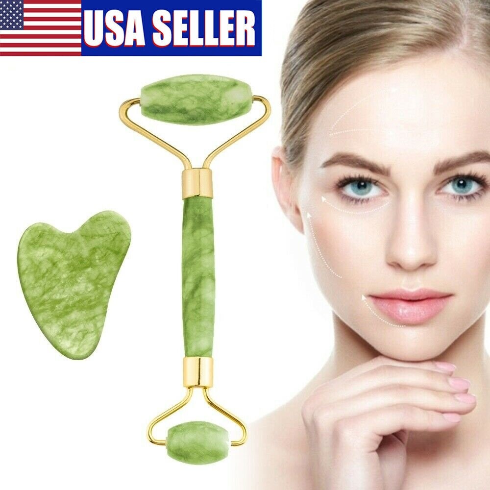 Gua Sha Board Facial Massage Chinese Medicine Natural Jade Stone ...