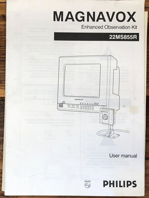 Phillips / Magnavox 22MS855R Observation Kit Owners / User Manual ...