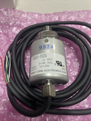 NIDEC COPAL PRESSURE SWITCH 0 - 98.1KPA (0 - 1KGF/CM2) PS83-102G | eBay
