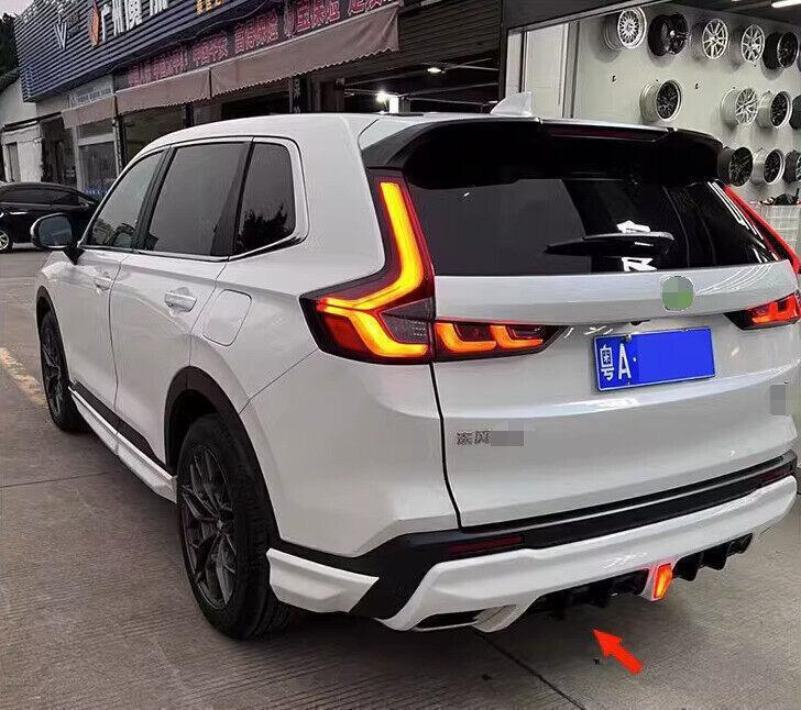 For Honda CR-V CRV 2023-2024 Black&White LED Rear Bumper Diffuser ...