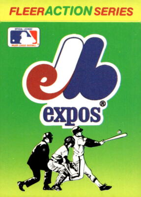 1990 Fleer #NNO Montreal Expos Action Series Team Stickers | eBay