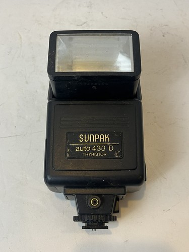 SUNPAK Auto 433 D Thyristor Nikon Dedicated Shoe Mount Electronic Flash ...