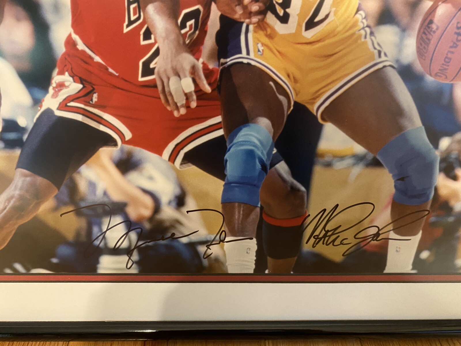 Michael Jordan Magic Johnson UDA Upper Deck Signed Autograph Framed ...