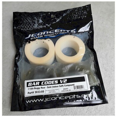JConcepts V2-1/10 Bar Codes Buggy Rear Tire (Super Soft) New No.3033-05 ...