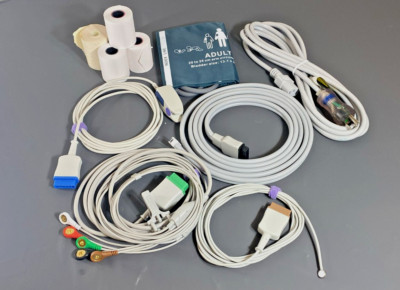 GE Dash 3000,4000,5000 -Accessories Kit- Nellcor Oximax, ECG, Temp ...