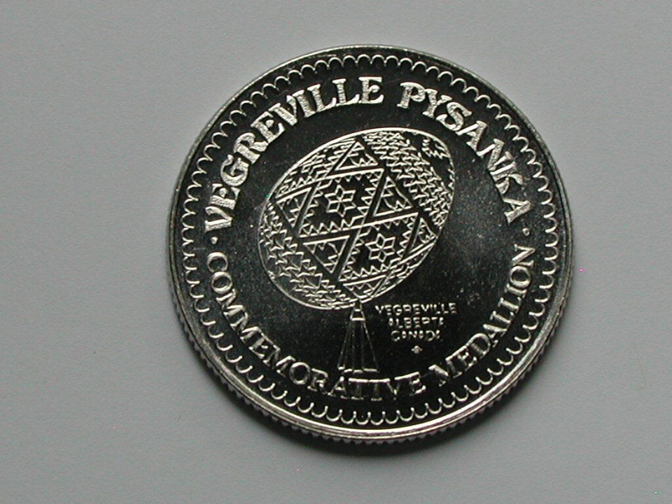 Vegreville AB CANADA 1984 Trade DOLLAR Token with Rodeo Cowboy & Easter ...