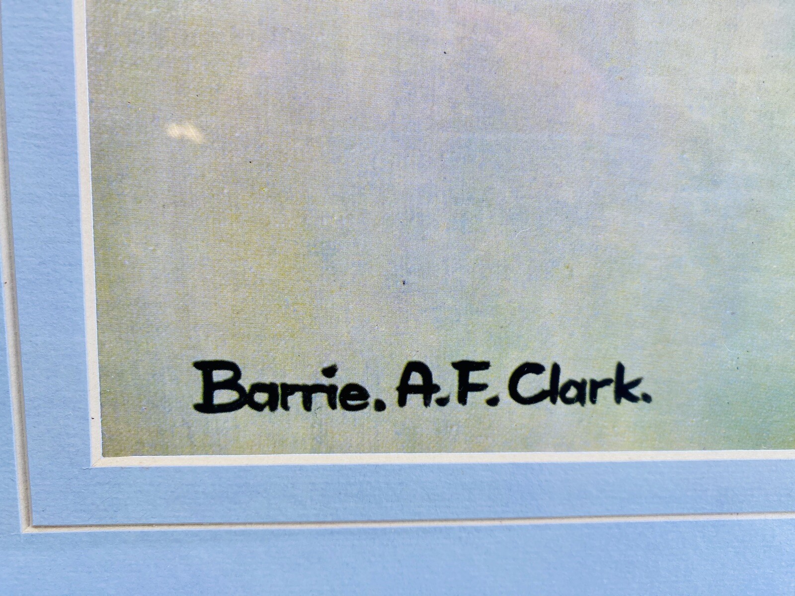 MASSIVE 42”x28 RAF SPITFIRE by BARRIE A.F. CLARK WW2 Aircraft Art ...