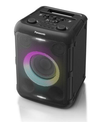 Box Open Panasonic Portable Party Speaker Bluetooth Mic Guitar Input SC ...