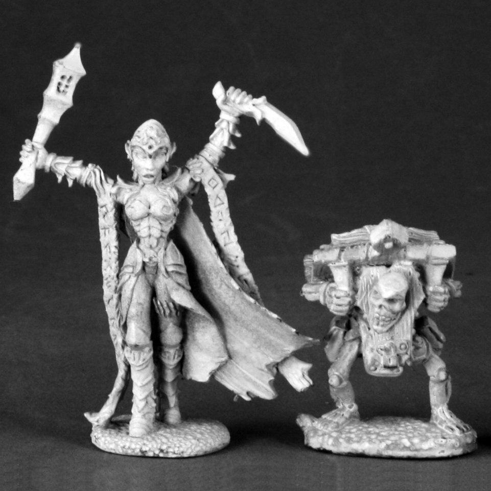 Reaper Dark Heaven Legends 03110 Nathrae Dark Elf Cleric Female Drow ...