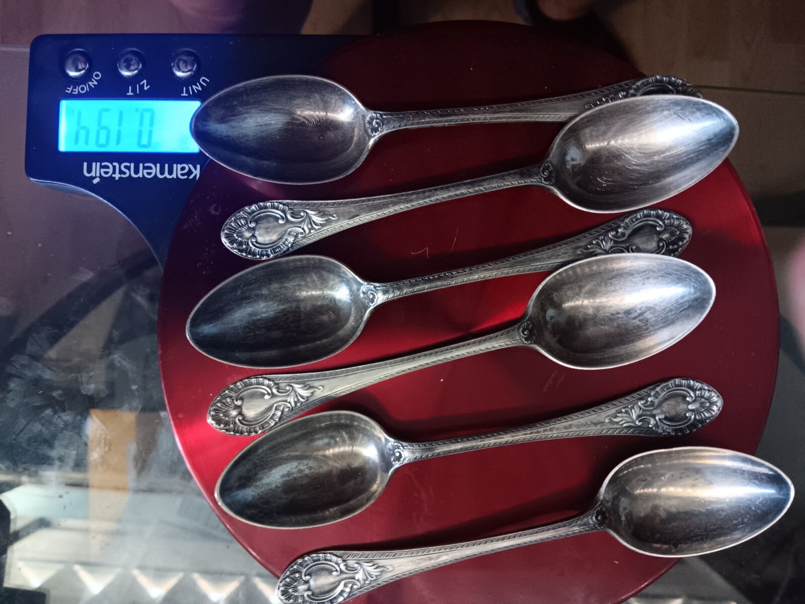 Large lot of vintage antique sterling silver flatware, 194 grams Scrap ...