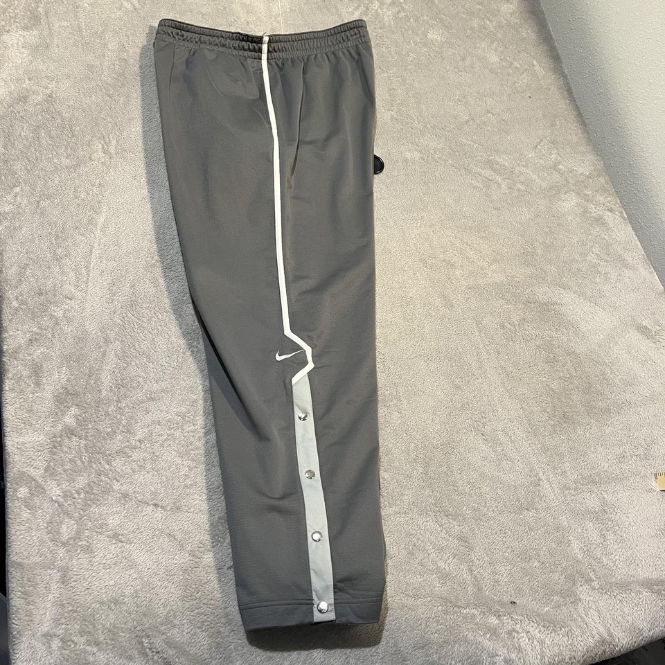 Nike Elite Track Pants Mens XL Gray Side Stripe Basketball Athletic Y2K ...