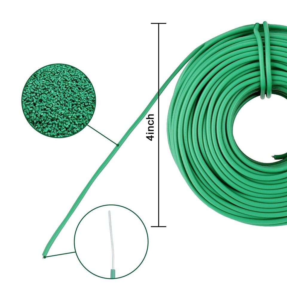 100 Feet Soft Tie for Plants, Green Twist Garden Ties Gardening ...