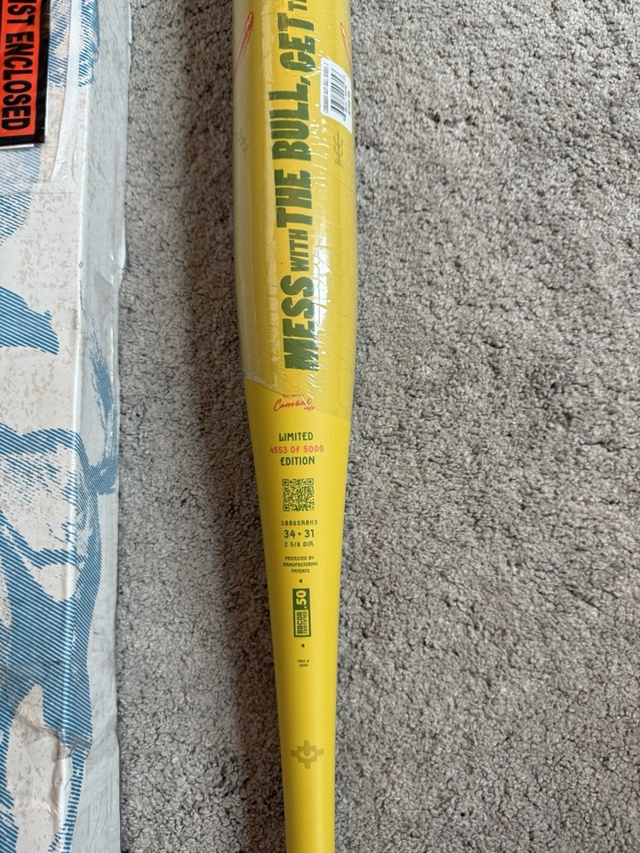 COMBAT MFG A1 Spec Rodeo “Mess with the Bull” BBCOR Bat 34/31 | eBay