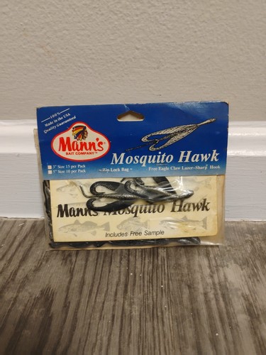 Vintage Manns Mosquito Hawk Lures Nip 15 Count Plus Free Samples Htf In ...