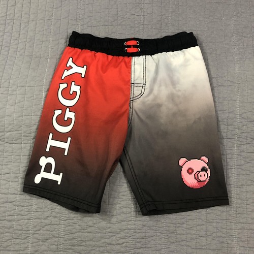 Roblox Piggy Shorts Boys Medium Video Game Swim Trunks Lined 2022 Mad ...