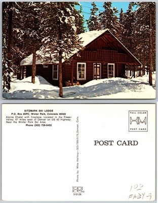 Sitzmark Ski Lodge Winter Park CO Postcard | eBay
