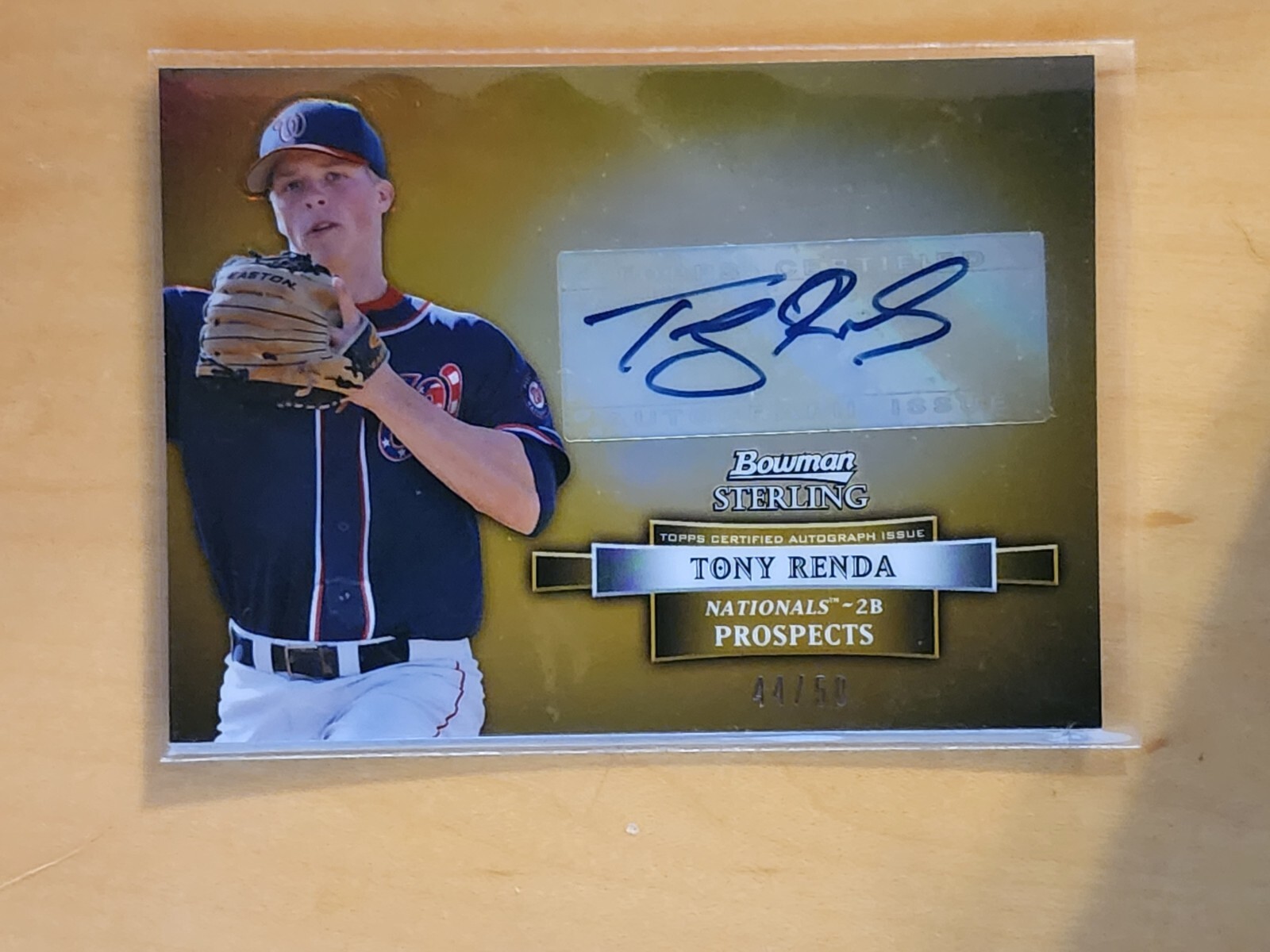 2012 Bowmann Sterling Tony Renda Auto Gold Refractor 44/50 | eBay