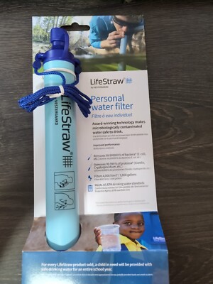 LifeStraw Personal Water Filter for Hiking Camping Travel Vestergaard ...